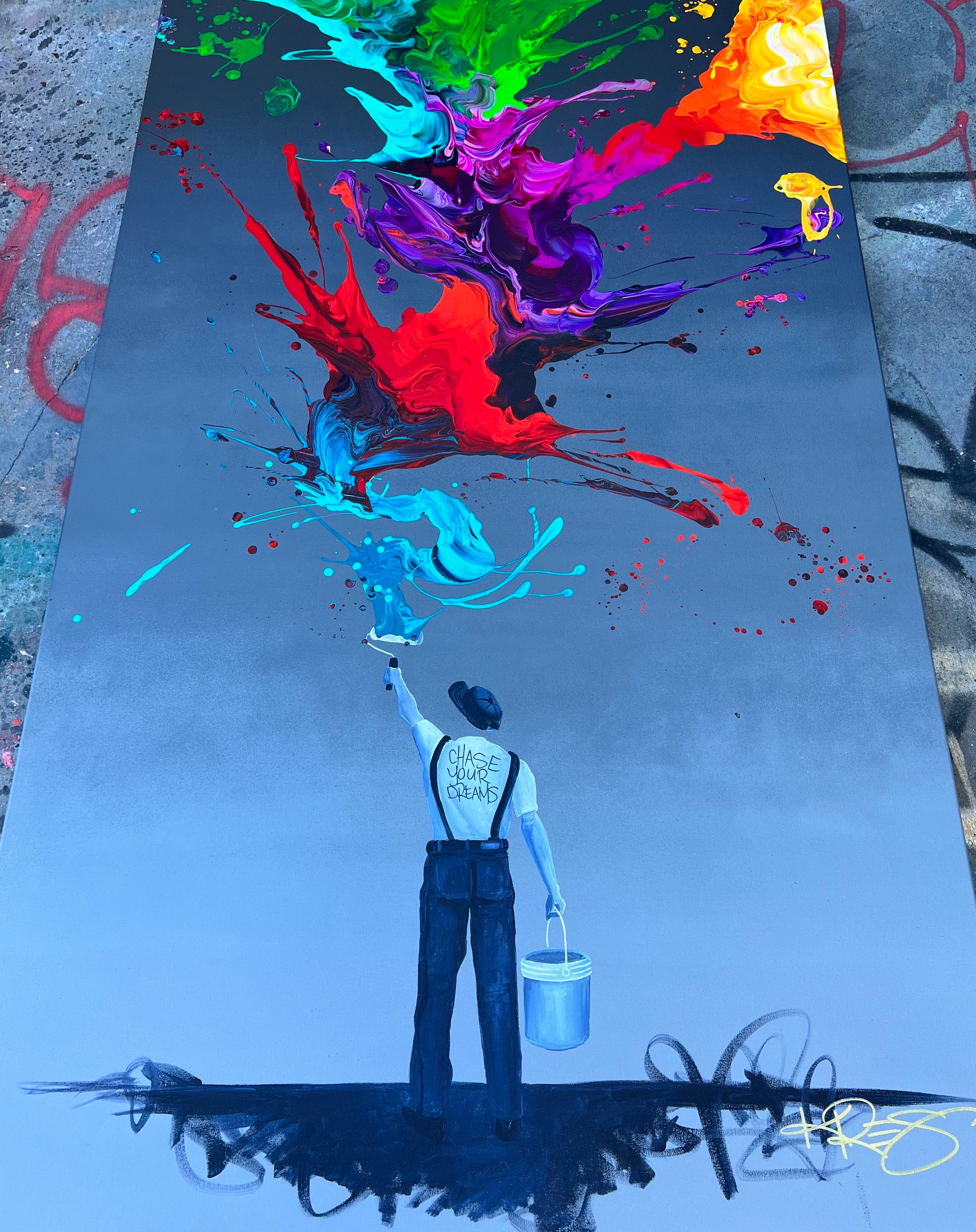 Chase Your Dreams Original Painting by Kre8 – Kre8ArtaFax