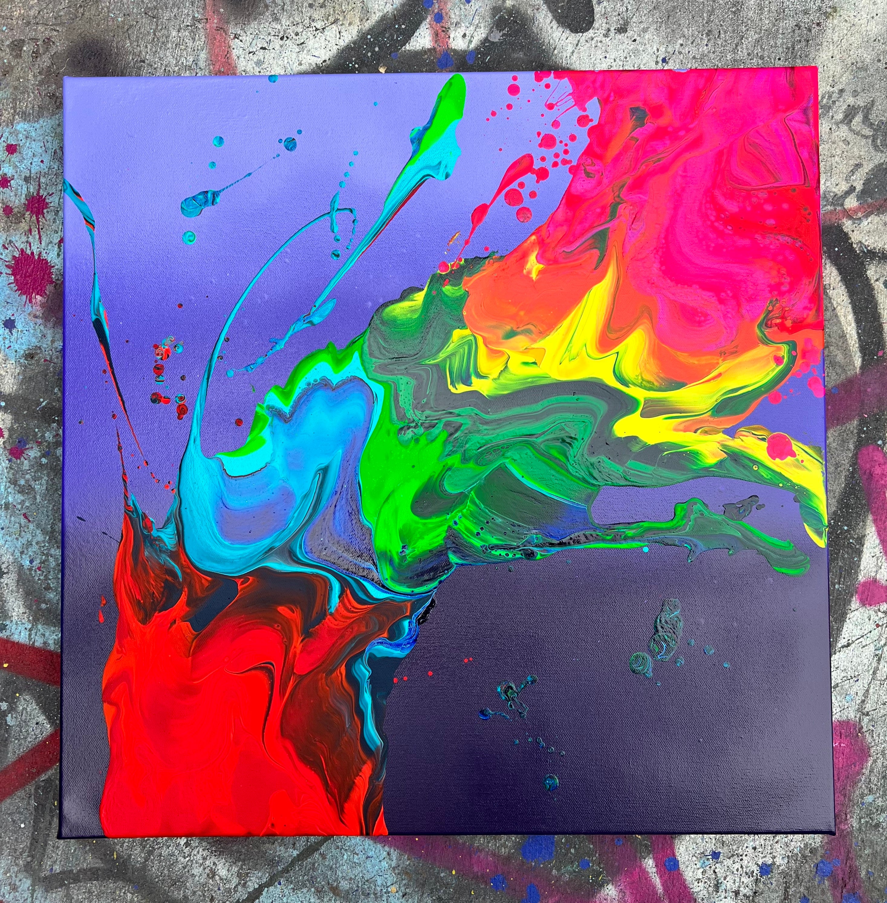 The Kre8 Wall Of Color Original Abstract Paintings by Kre8 – Kre8ArtaFax